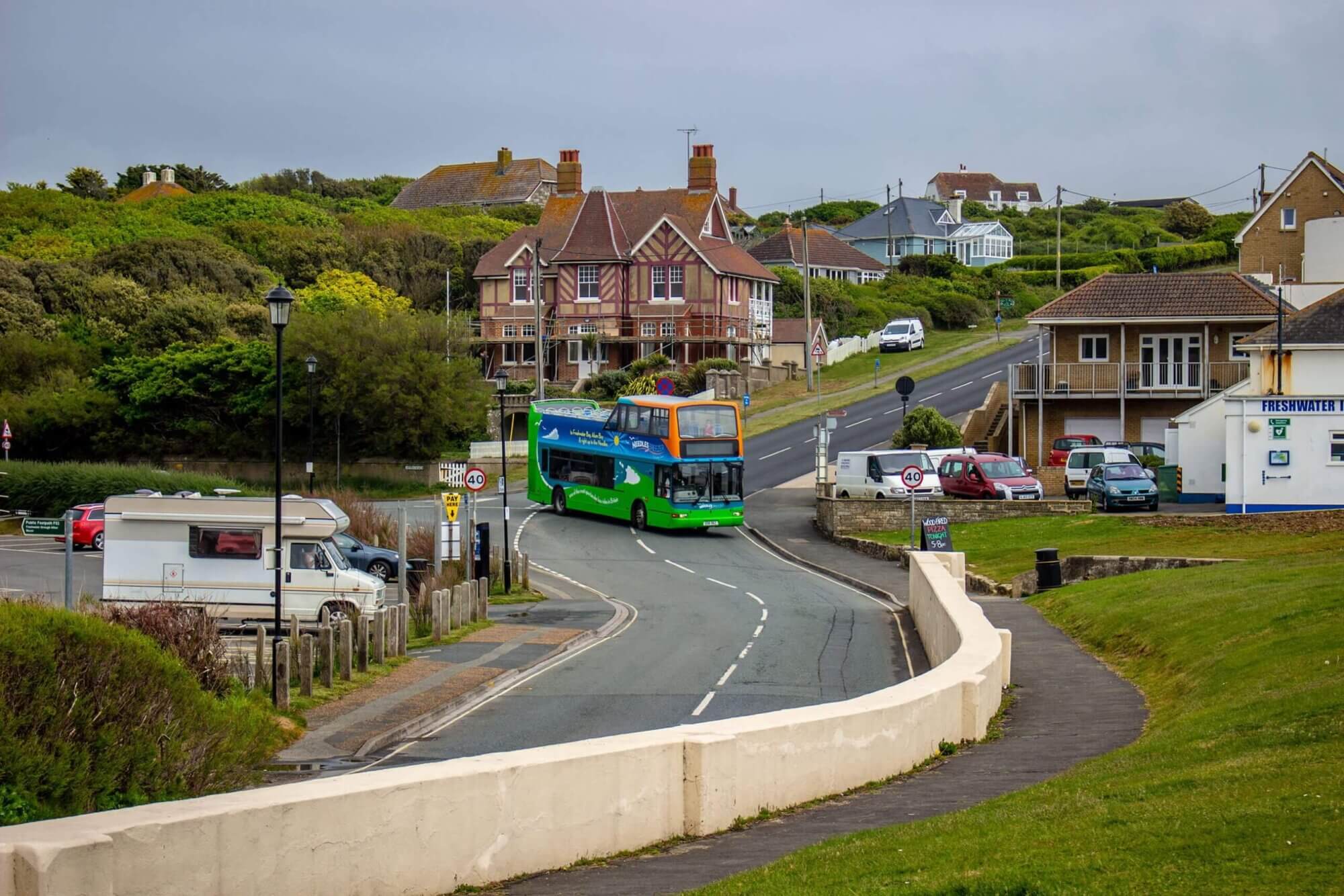 Scenic days out to Freshwater Bay (Isle of Wight) by bus, coach & train
